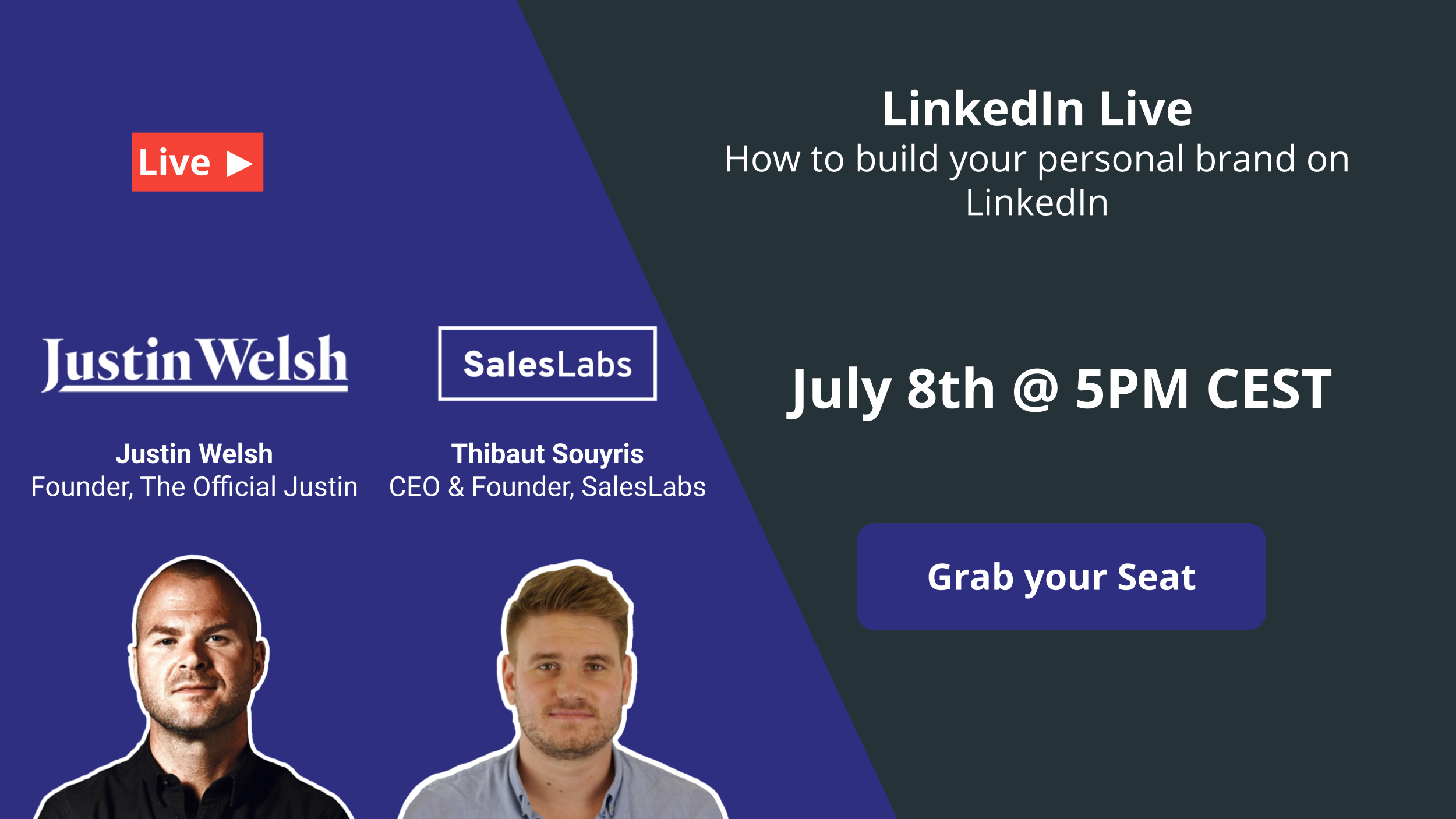 How to build your personal brand on LinkedIn, with Justin Welsh | SalesLabs