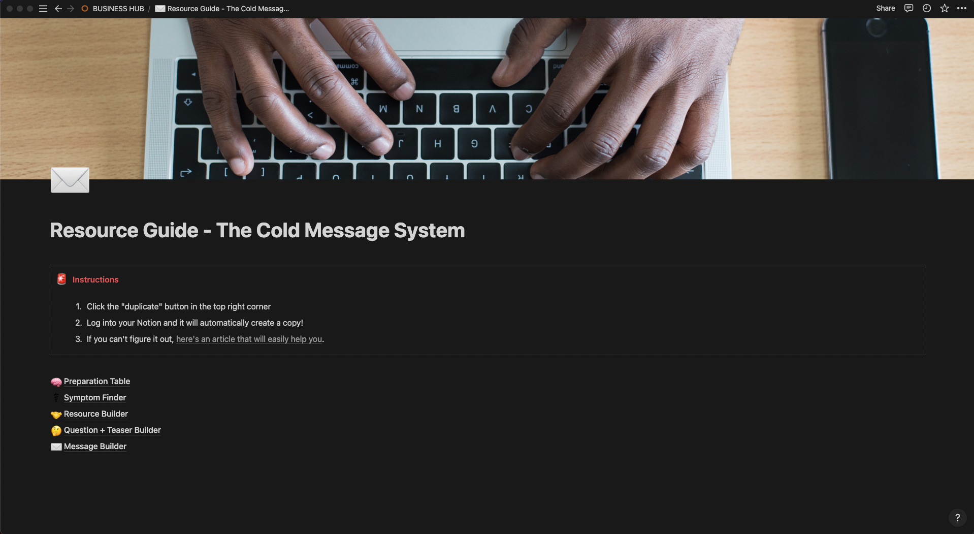 The Cold Message System | SalesLabs